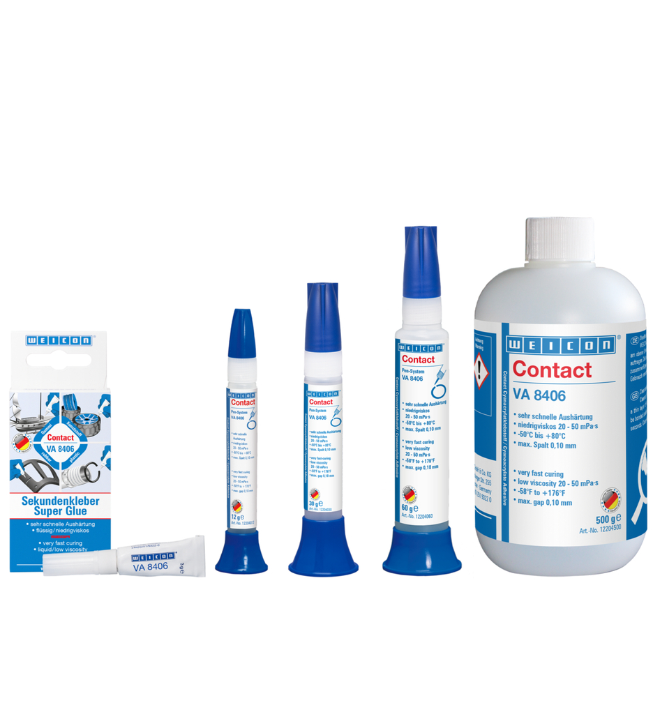 VA 8406 Cyanacrylat-Klebstoff | Sekundenkleber für schnelle Fixierungen und Verklebungen | 10101681